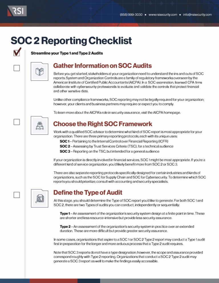 SOC 2 Compliance Resources | Checklists, Templates & Guides