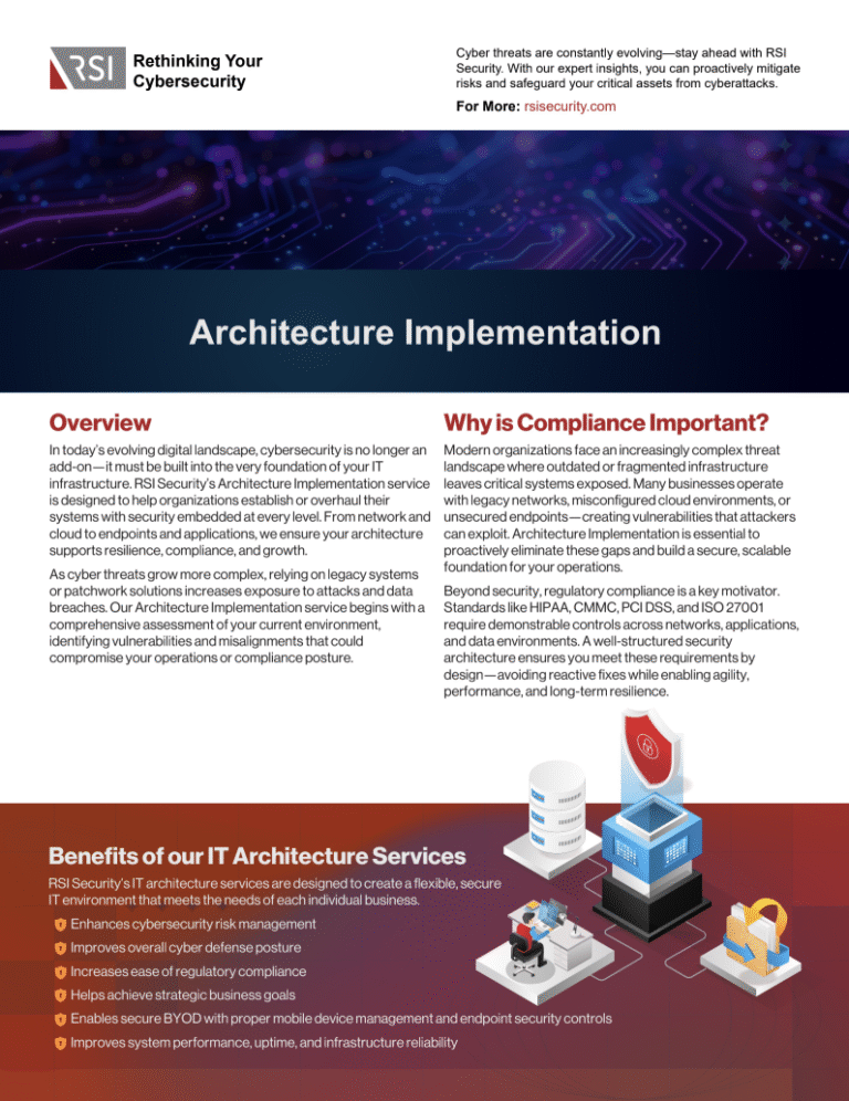 Architecture Implementation Resources | RSI Security